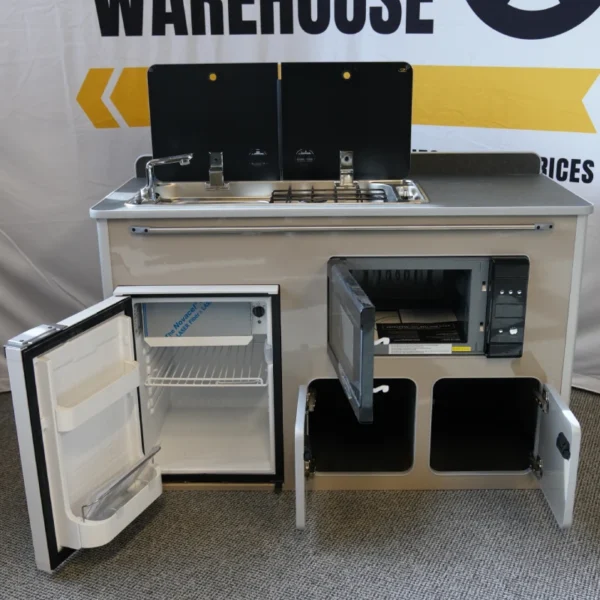 Campervan Kitchen Pod Unit with Sink/Hob/Fridge/Microwave
