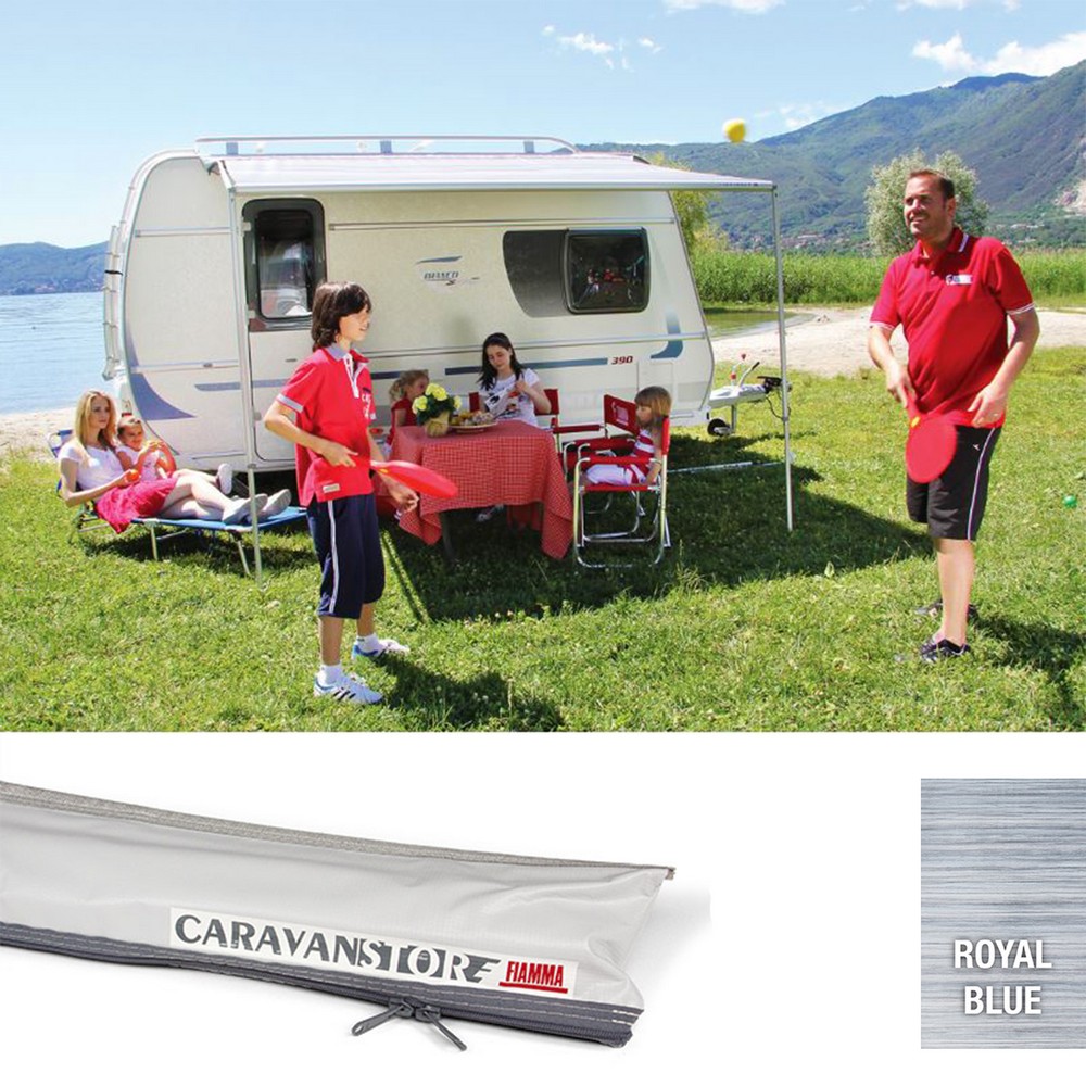 Fiamma Grey Caravanstore 360 XL Caravan Awning - Royal Blue - Camper ...